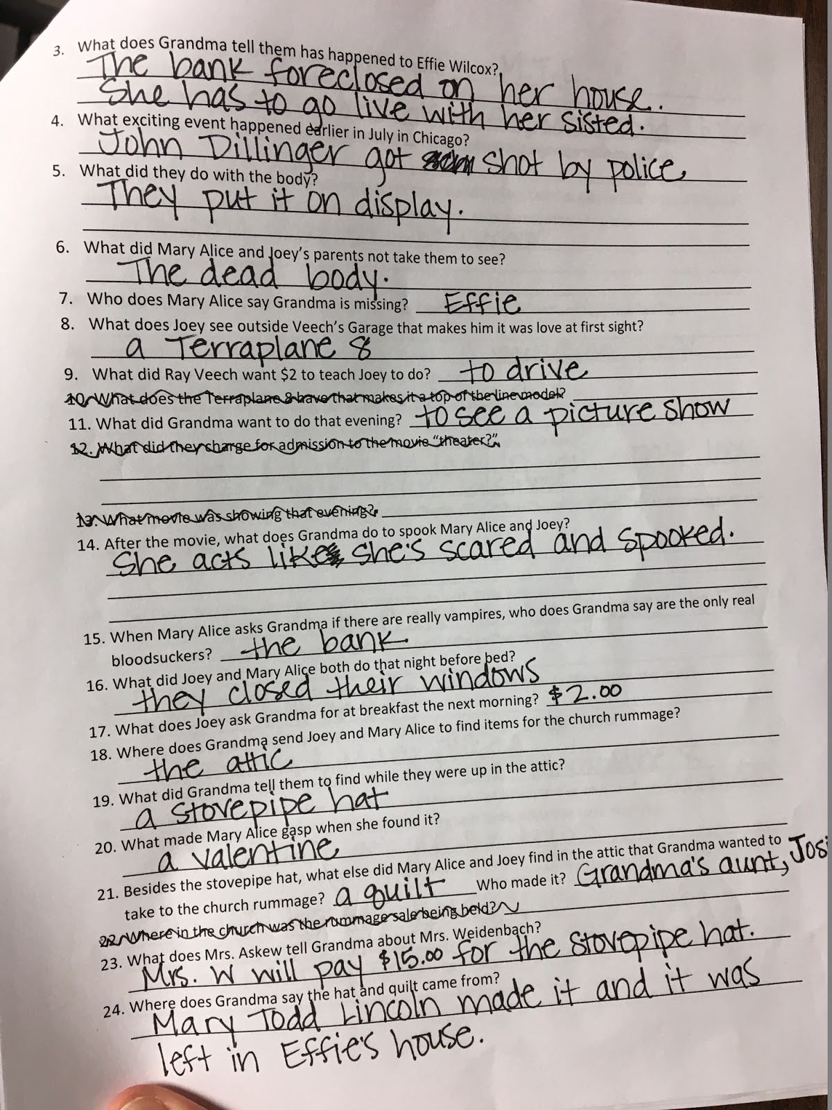 Reading with Mrs. Klumper: A Long Way from Chicago Chapters 5-8