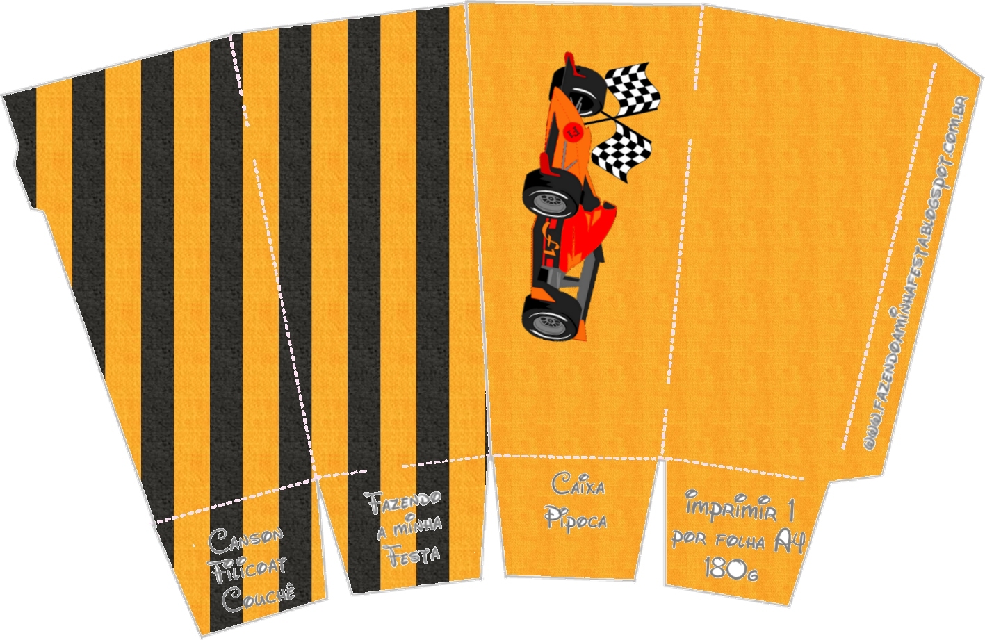 F1 Party: Free Printable Boxes. - Oh My Fiesta! in english