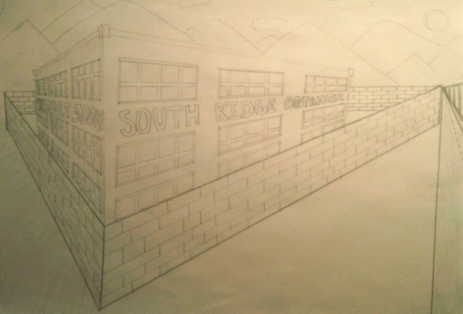 Art 1: Week 8: Simple Two-Point Perspective Drawing