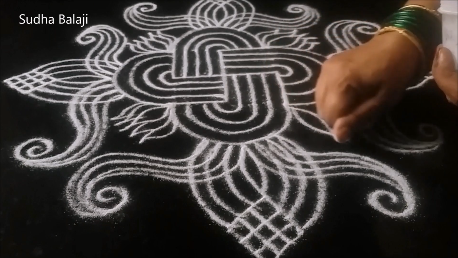 rangoli line drawing step by step images