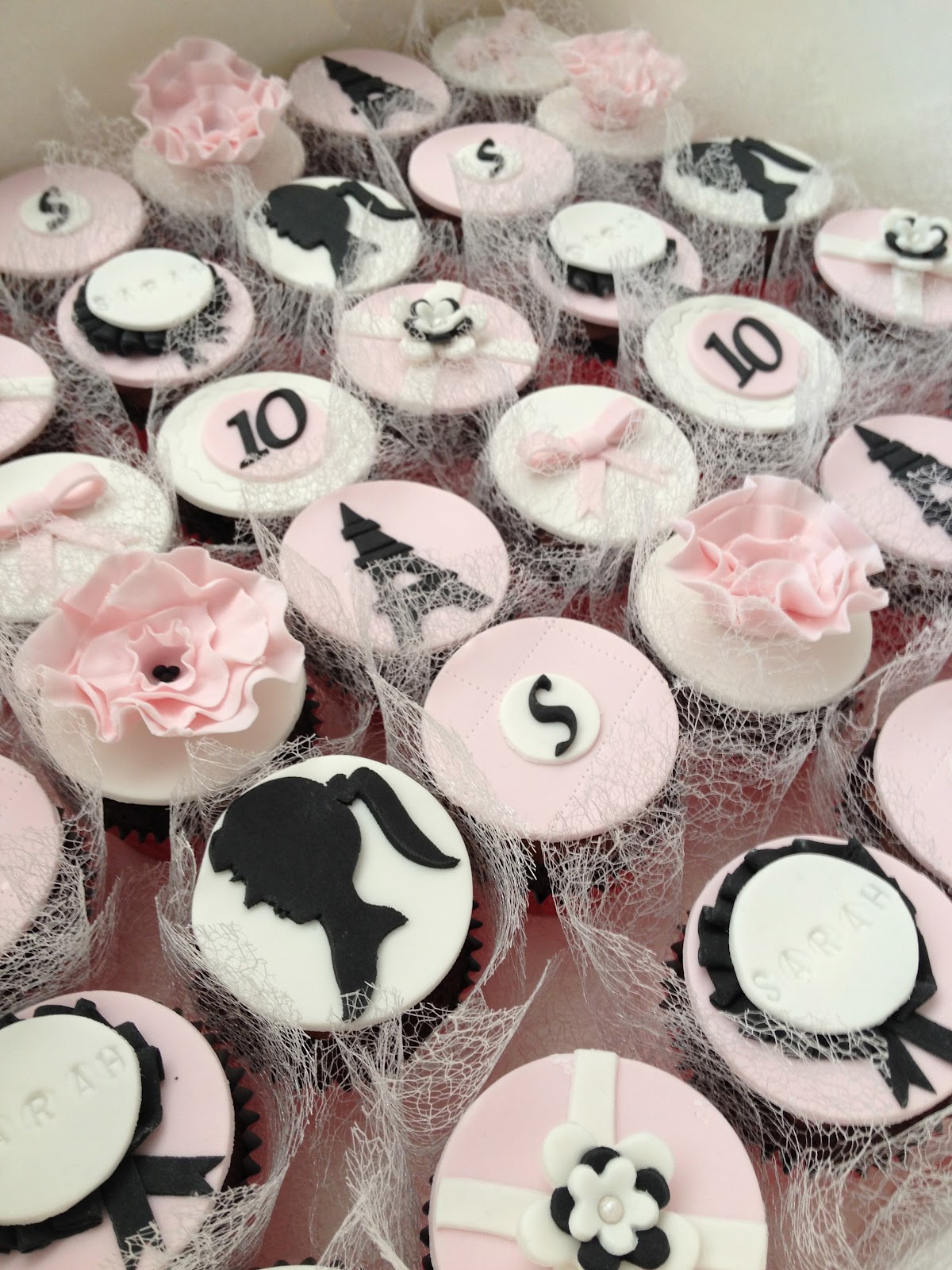 Baked By Design: Pretty French theme Cupcakes