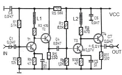 high gain antenna 43dB amplifier circuit | Electronic Circuits ...