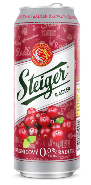 Sörvadászat: Steiger Radler Brusnicový (Cranberry)