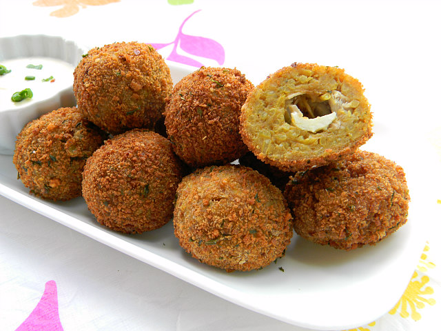 Wish Upon A Dish: Indian Spiced Rice Balls with a Ginger/Lime Yogurt ...