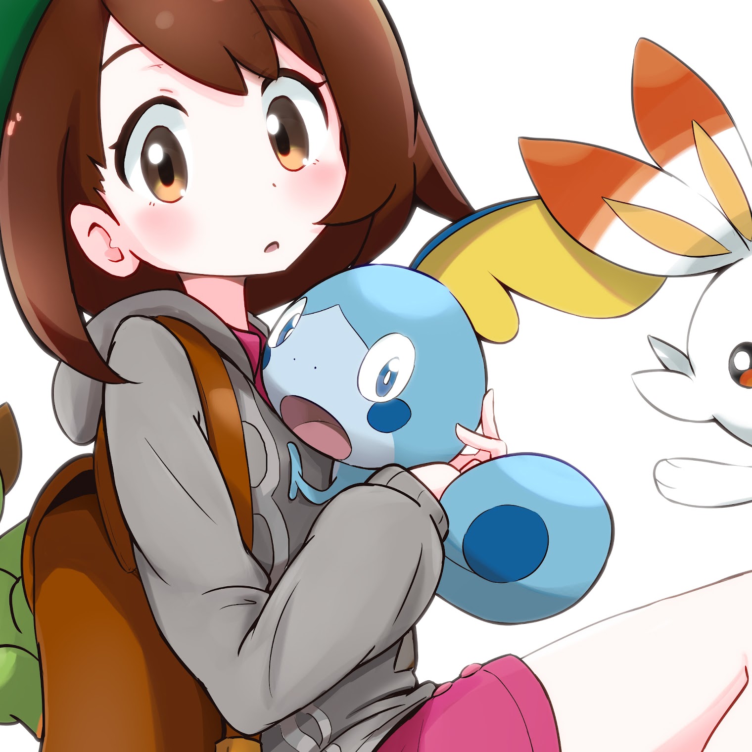 Grookey, Sobble, Scorbunny, Pokemon Sword and Shield, Female, Pokemon ...