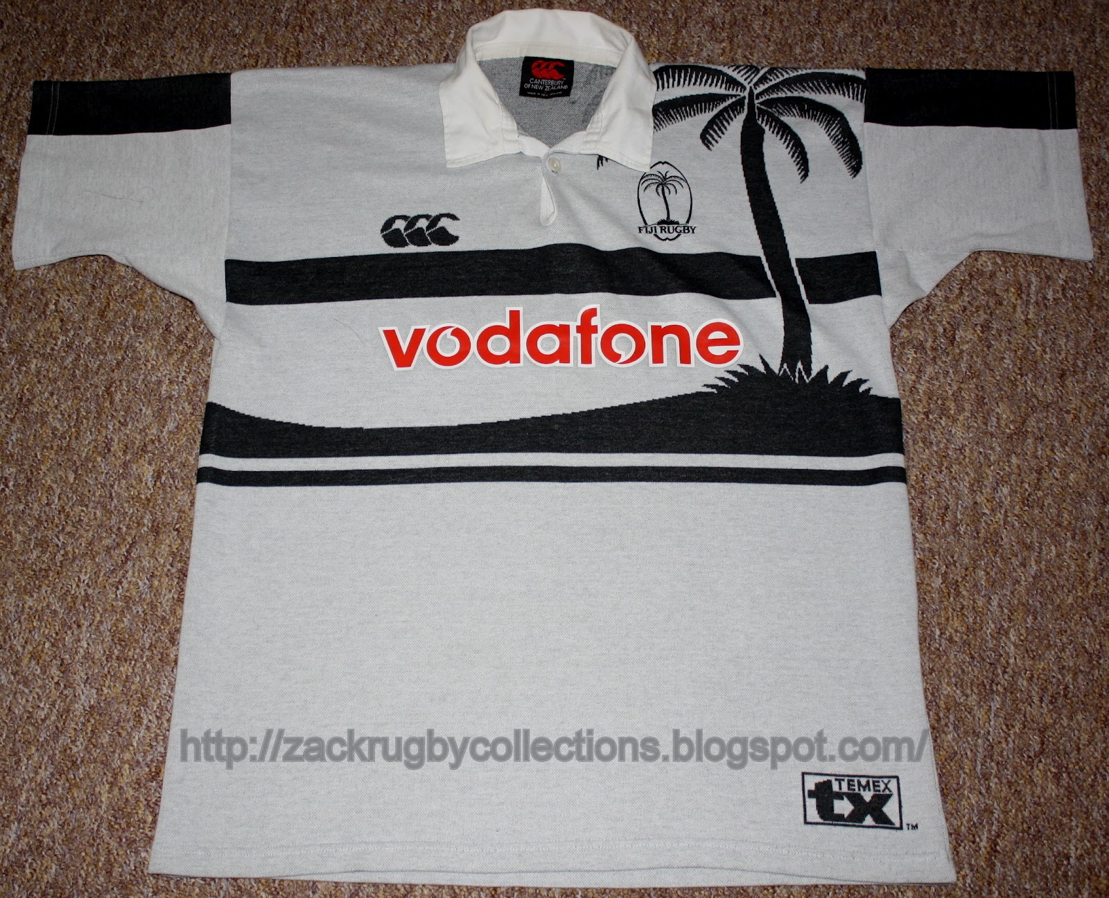 ZackRugby Collections®: Fiji SS Pro 1998/1999 Rugby Jersey