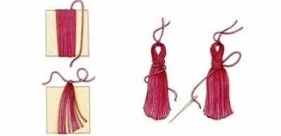 The Golden Fingers: Easy way to make a tassel