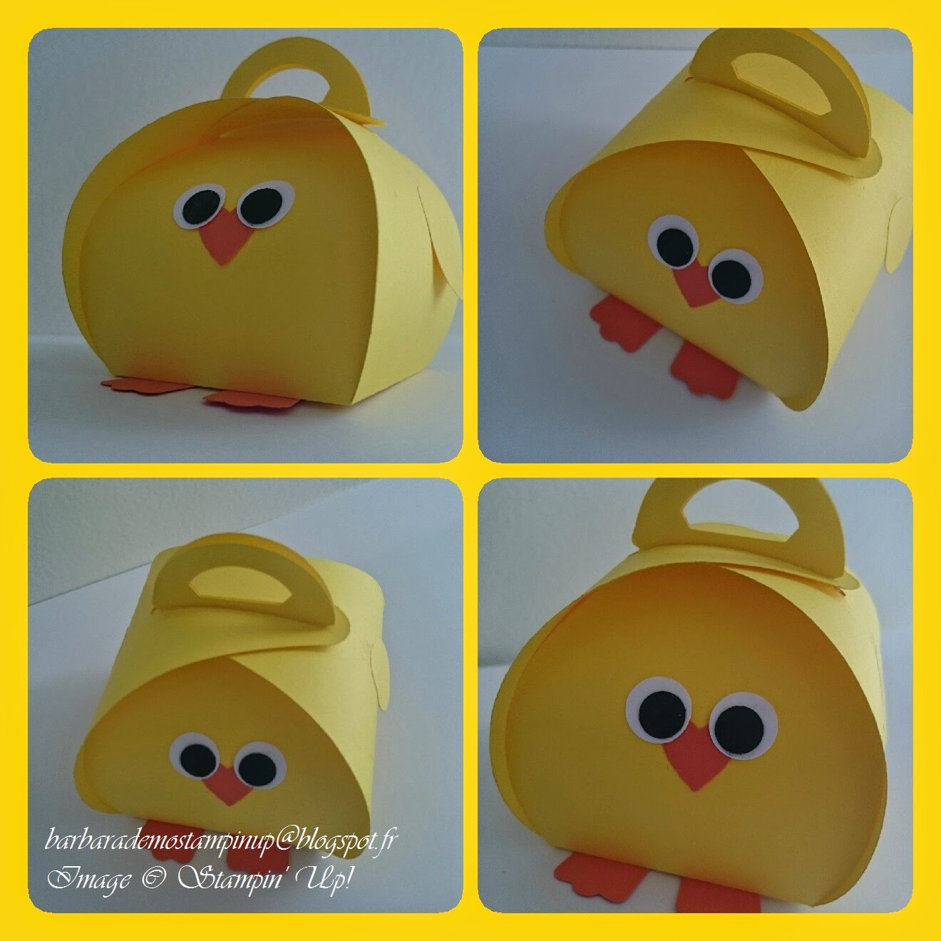 Le Scrap de Barbara Démonstratrice Stampin'Up: Boite arrondie "Poussin ...