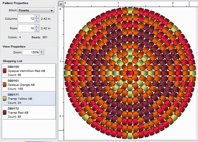 Imaginesque: Beading Pattern 44: Round Motif