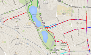 CCNY By Bike: Area in Forest Hills and Flushing
