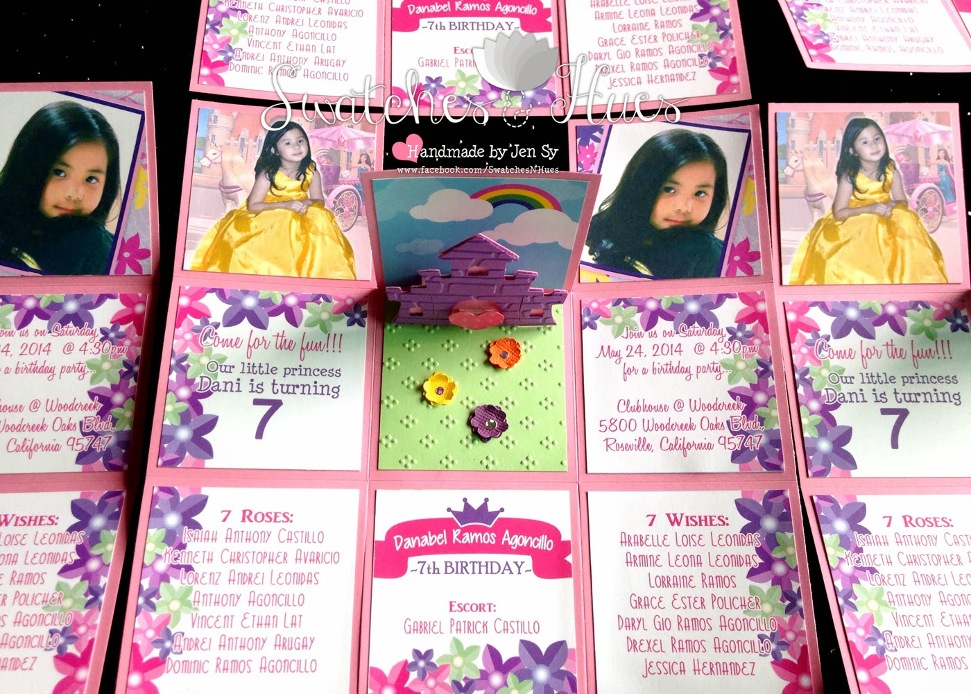 Swatches & Hues : Handmade with TLC: Pop box invitation for a 7th ...