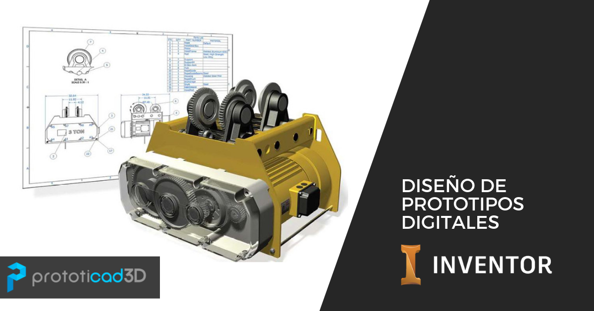 Diseño de prototipos digitales con Autodesk Inventor - Prototicad 3D ...