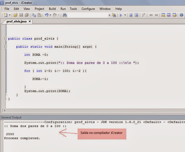 Universo Técnico: Java - Looping For