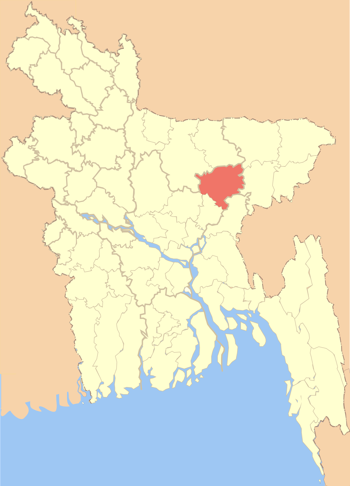 Kishoreganj District: The Location Of Kishoreganj District in Bangladesh