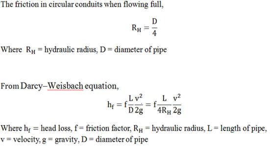 Analysis of flow in pipes