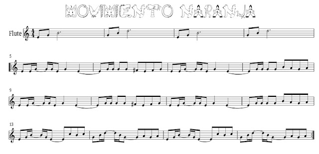 DANDO LA NOTA... MUSICAL: MOVIMIENTO NARANJA