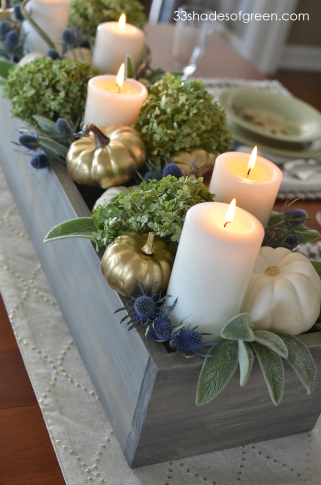33 Shades of Green: Fall Decorating - DIY Tablescape