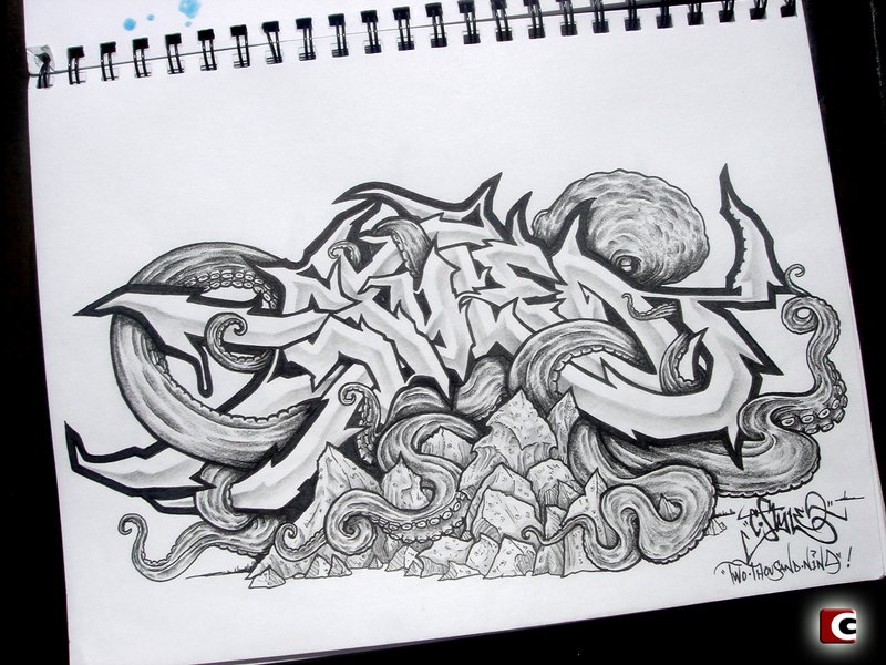 Cool Notebook Graffiti Art | Right Shot in the Right Time