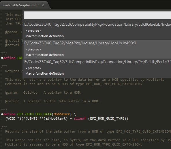 Matthew's Garbage Dump: Sublime Text 3 + Toks modified for Tiano / EDK2 codebases