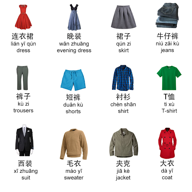 Mandarin Chinese From Scratch: 衣服 – yī fu – clothes