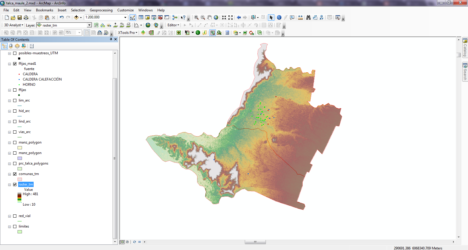 Arcgis Cortar Raster Con Polígono