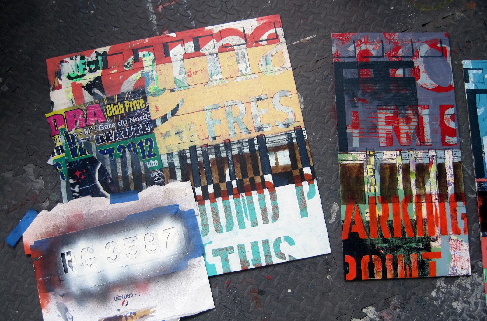 Catherine Mackey Art News: Development of a multi-panel painting.