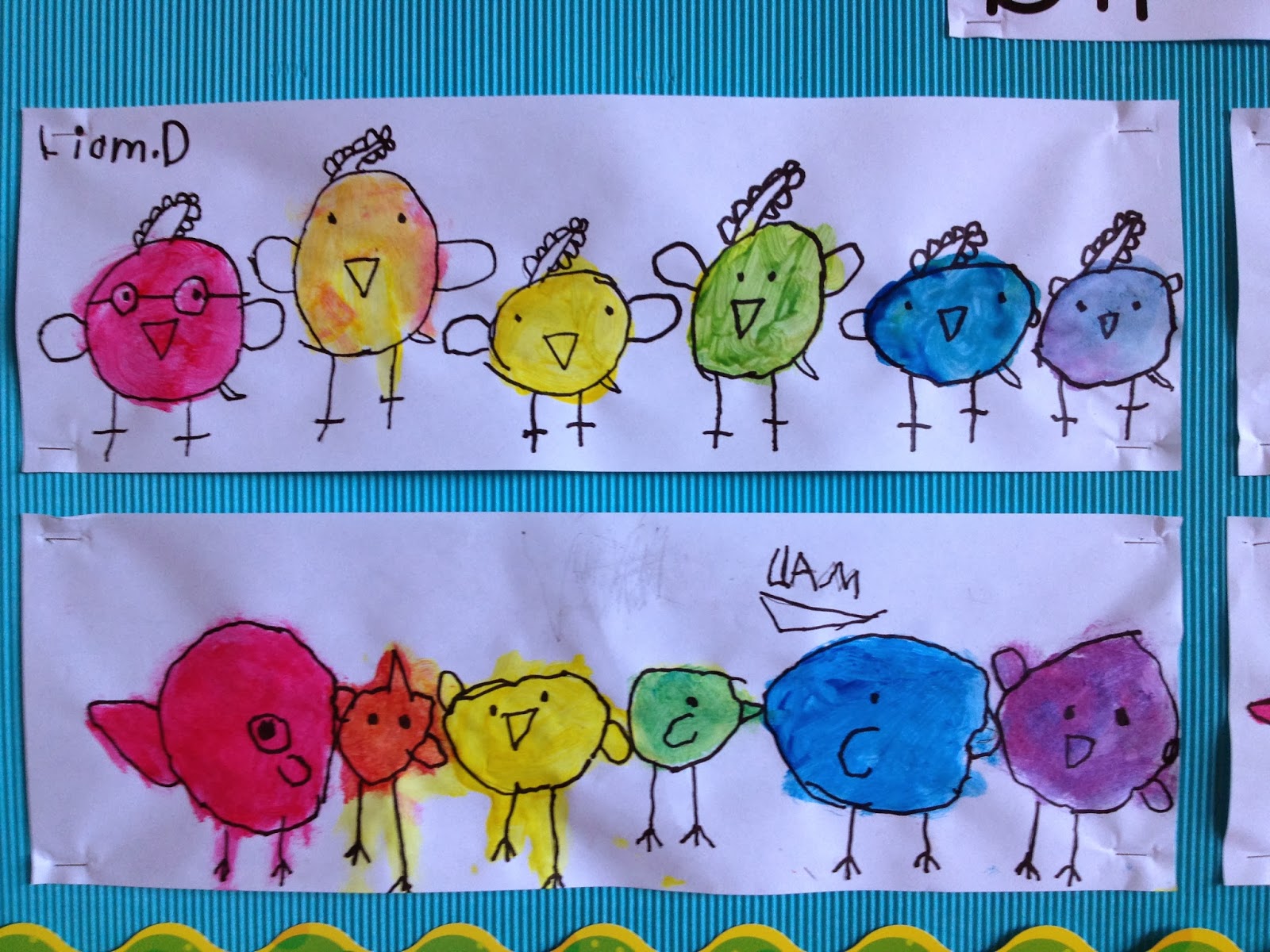 ms. brown's classroom: Mixing Colours - Birds of Colour