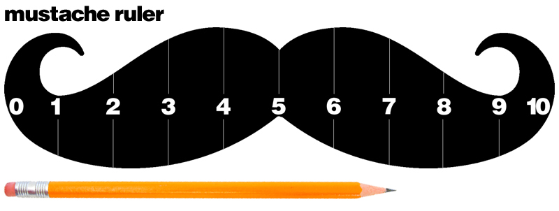 E is for Explore!: Mustache Ruler