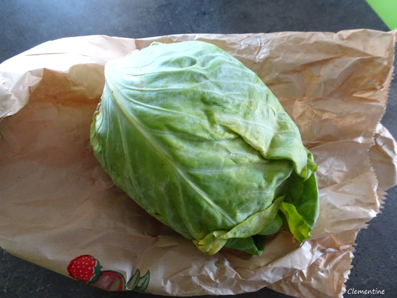 Le blog de Clementine: Gratin de chou pointu aux poivrons rouges