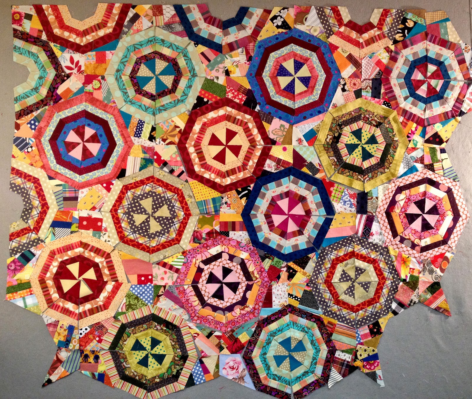 nifty quilts: Spider Web Progress!