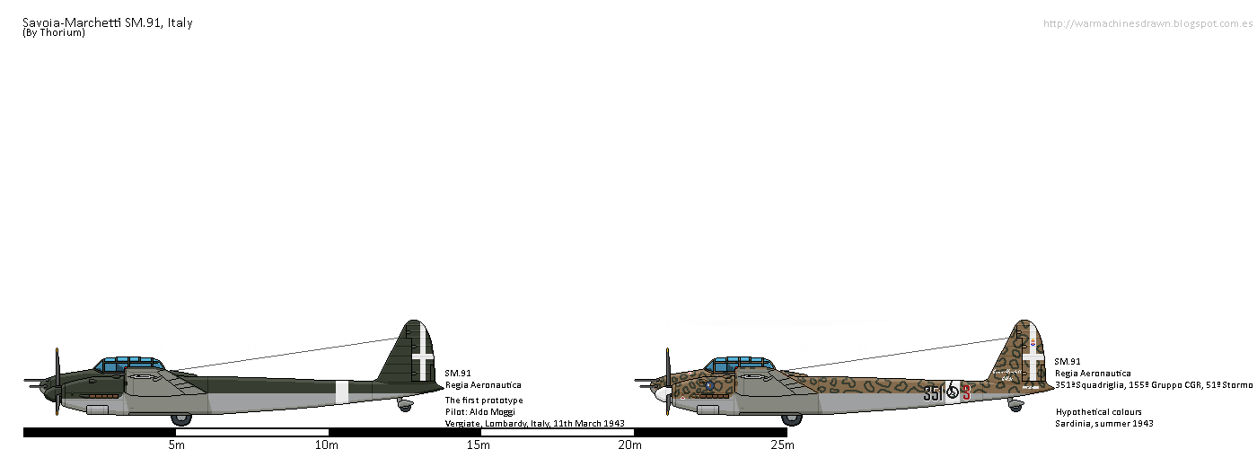 War Machines Drawn: Savoia-Marchetti SM.91
