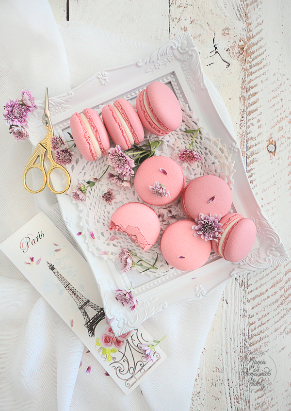 Macarons de Fresa — Nunca es demasiado dulce