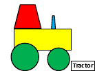 Shape Puzzles- Tractor and Wagon