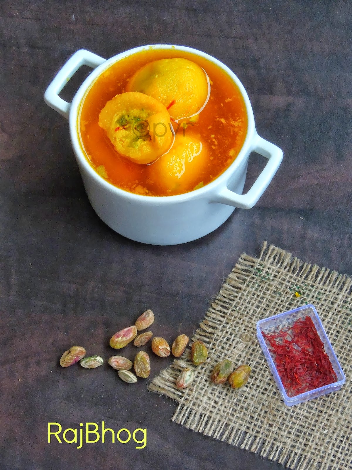 Priya's Versatile Recipes: Kesari Raj Bhog~~SFC~#1