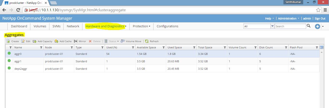 Remote Infrastructure Management: NETAPP ONTAP 9 RAID TEC CONFIGURATION