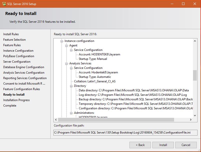 HodentekMSSS: Installing SQL Server 2016 Developer Edition