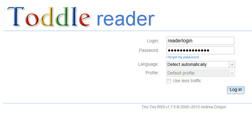 Tiny Tiny RSS as a Google Reader Replacement