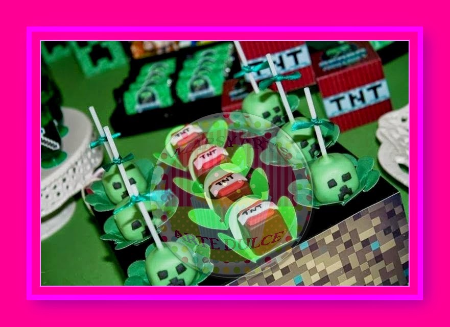 ARTE DULCE: MESA DE DULCES MINECRAFT