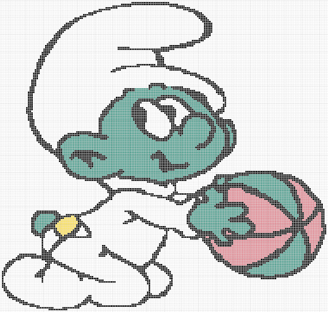 Cro Knit Inspired Creations By Luvs2knit: Baby Smurf Knitting Crochet Chart