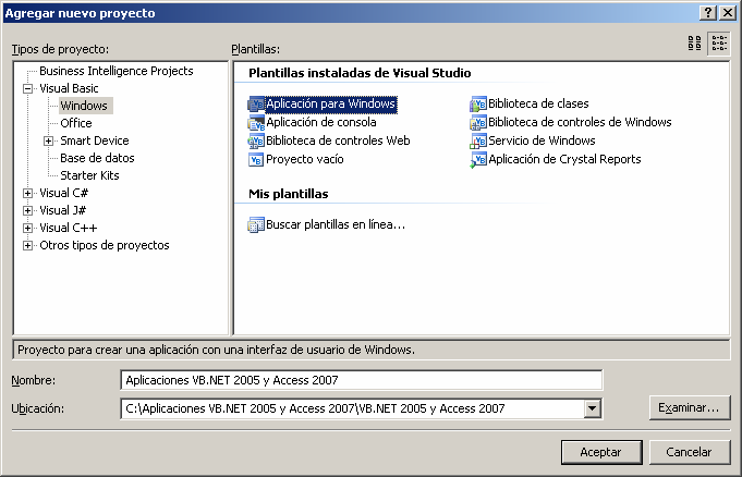 Tips de Programación: VB.NET y SQL - Visual Basic.NET 2005 y Microsoft Access 2007