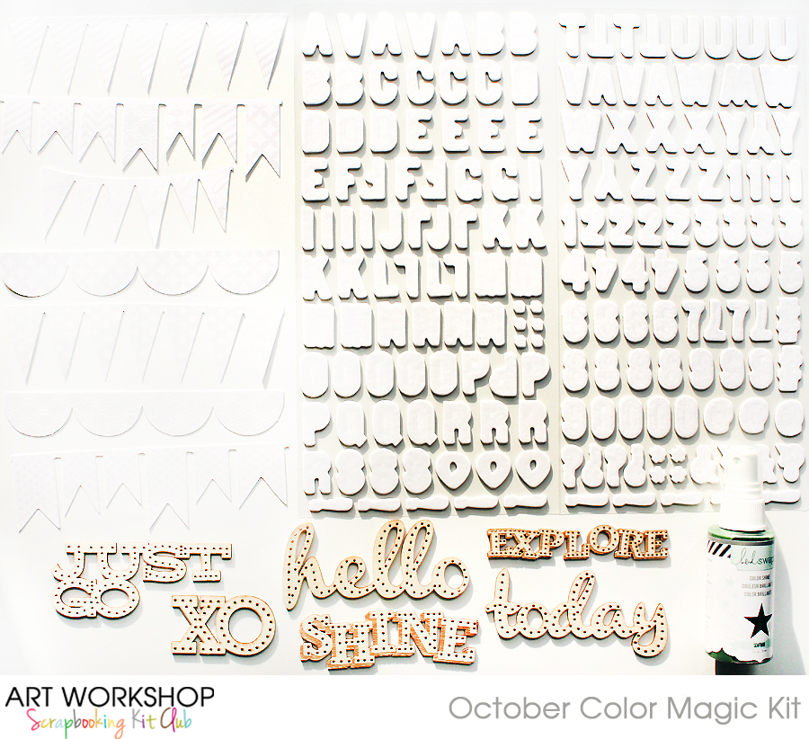 Art Workshop Kit Club: October Scrap Add-on Kit with Ania Komenda