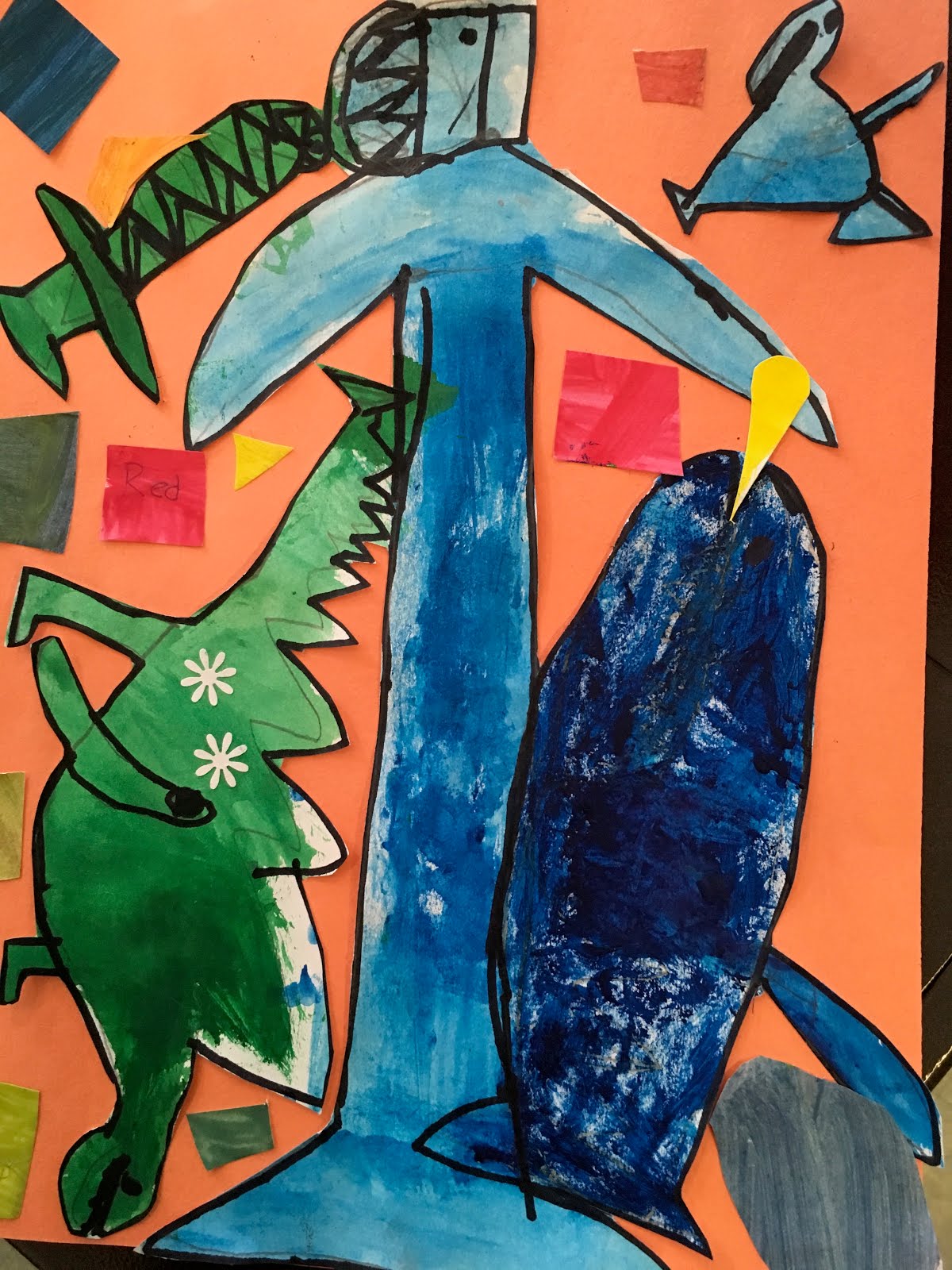 Waitsfield Elementary Art: Animals inspired by Pete Cromer