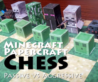 Minecraft Papercraft Chess | Papercraft Paradise | PaperCrafts | Paper ...