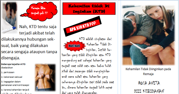 LEAFLET KEHAMILAN TIDAK DI INGINKAN (KTD)