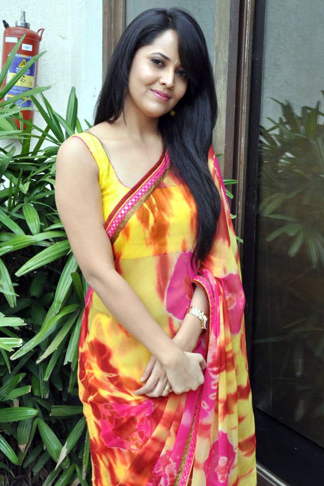 Anchor Anasuya in Yellow Saree | HOT STILLS