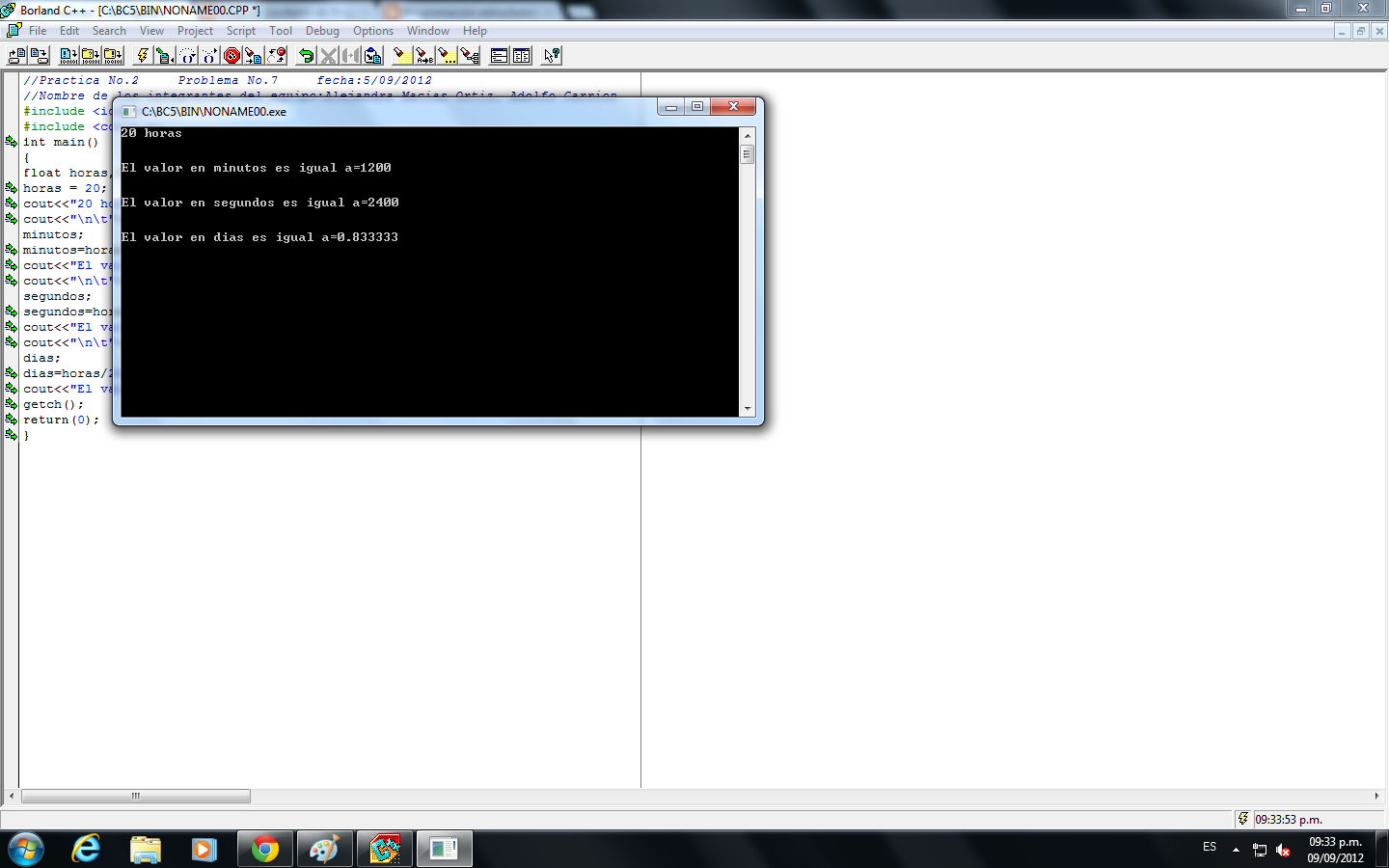 Programacion estructurada: PRACTICA NO.2