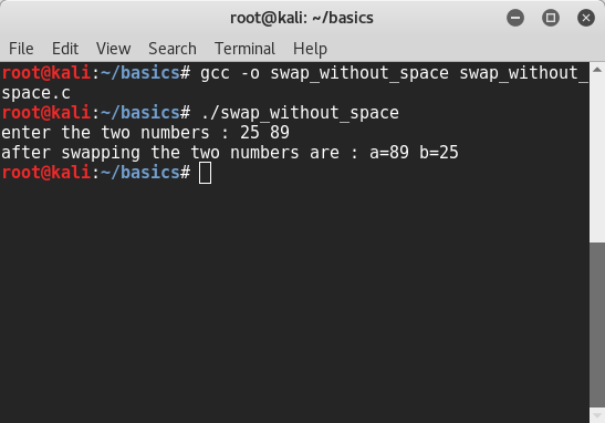 C Program To Swap Two Numbers Without Using Third Variable