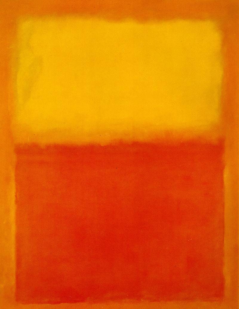 Mark Rothko: "Naranja y Amarillo" - Mark Rothko, 1956