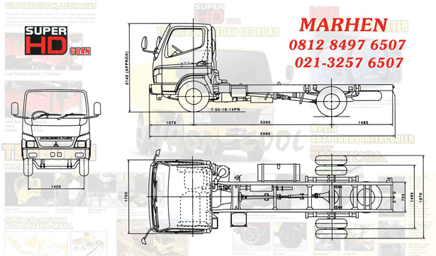 COLT DIESEL SUPER HD ~ MITSUBISHI DUMP TRUCK