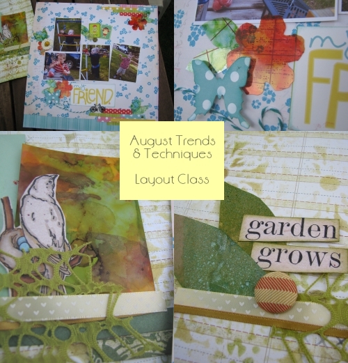 Treasured Memories Classes: August Trends & Techniques Layout Class
